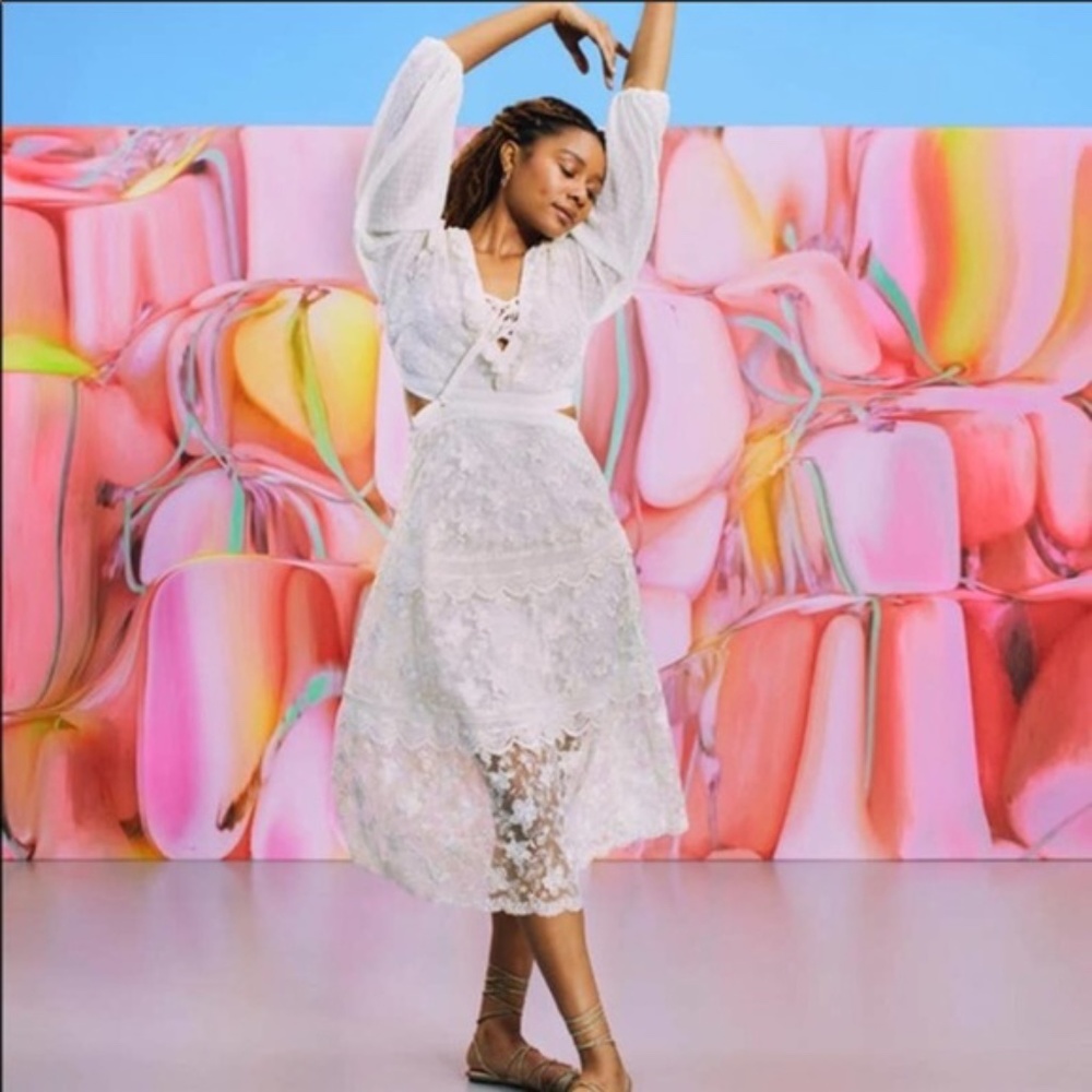 Alexis X Target Lace Cutout Midi Dress - Gem